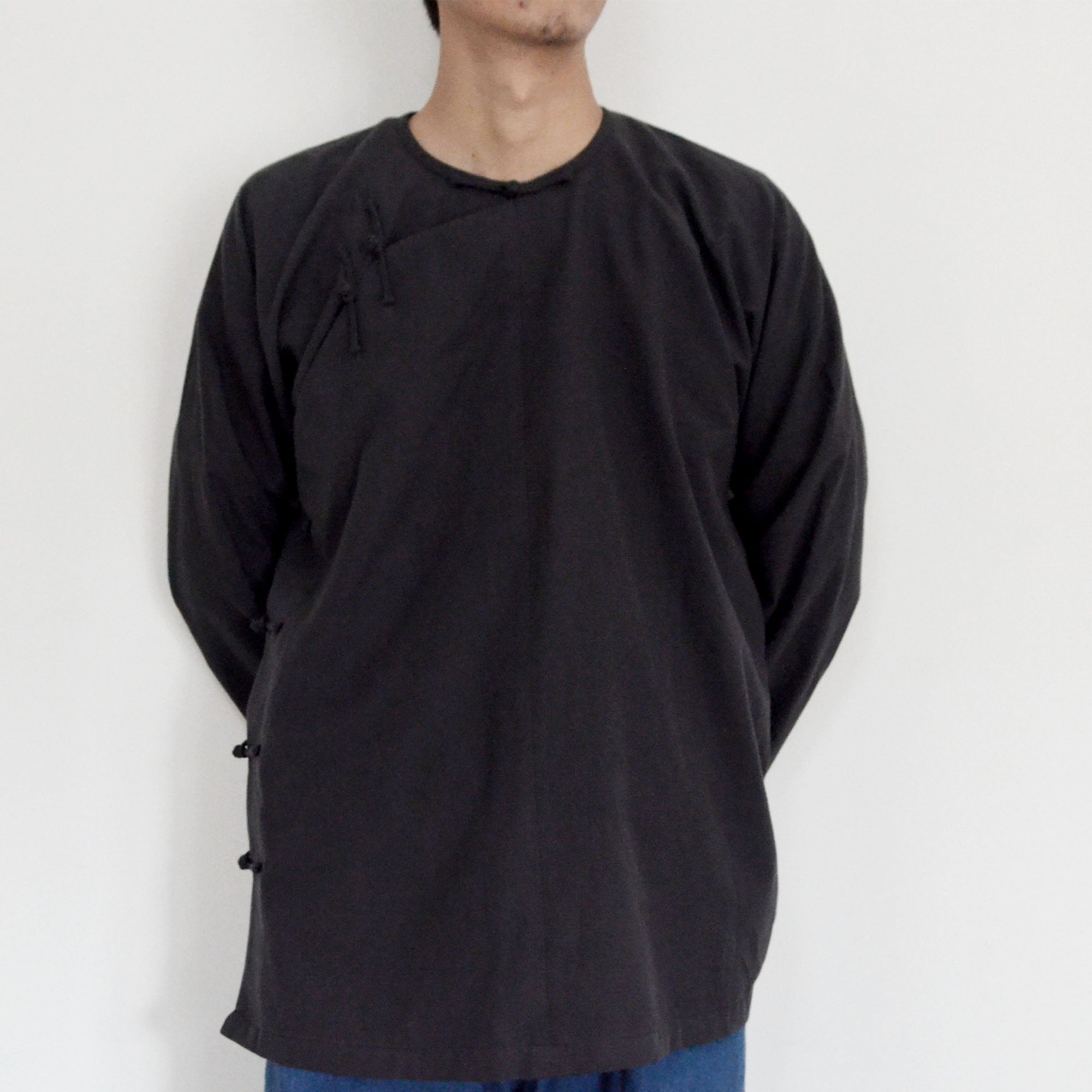 Traditional Tang Sui Chinese Top Hanfu for Men DuanDa Chinese Toggle T ...